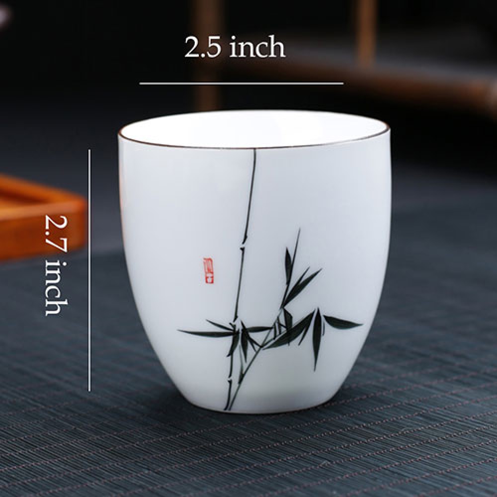 Shop Online For Chinese White Porcelain Teacups Of 4 - hwagui.com